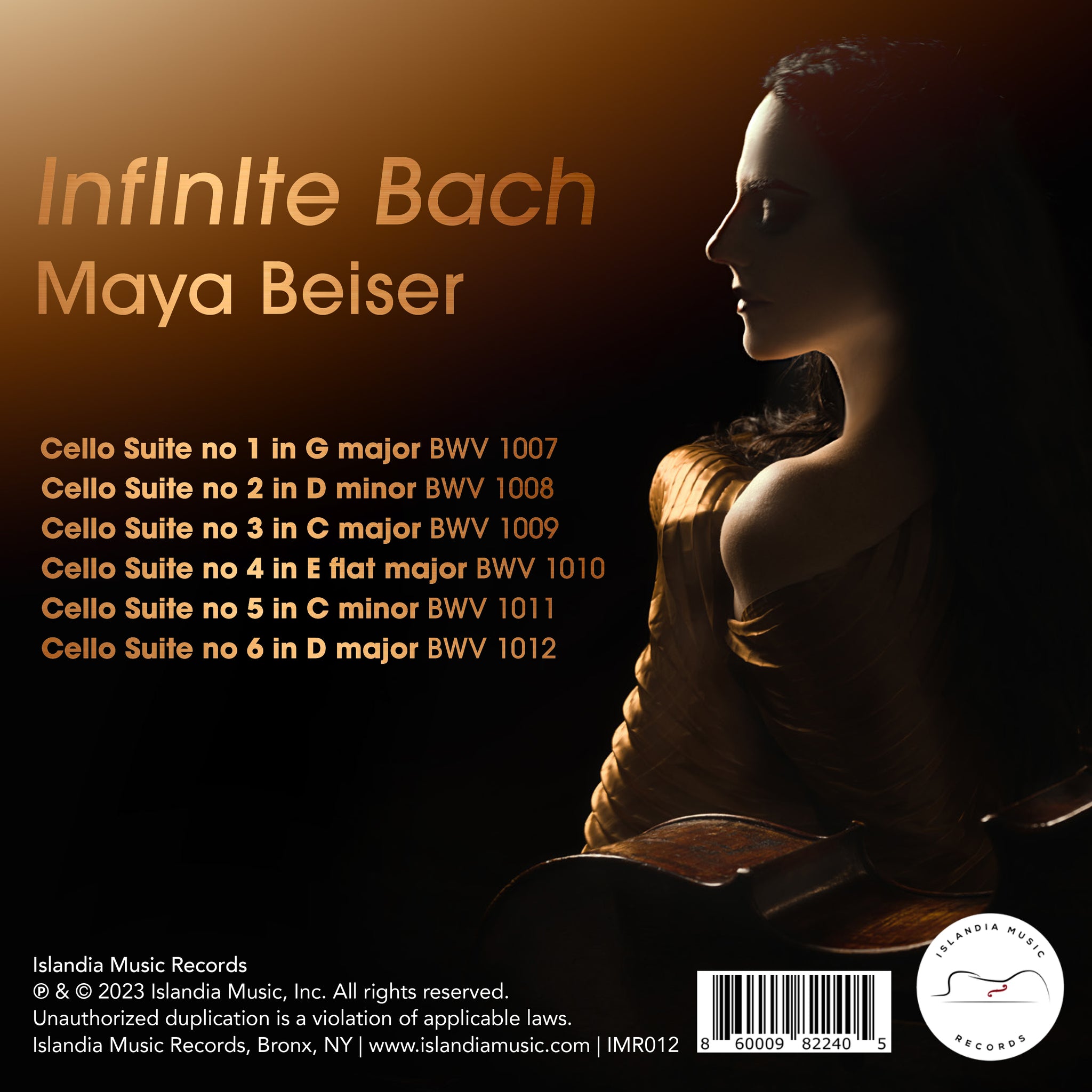 Maya Beiser: InfInIte Bach (CD) – Islandia Music